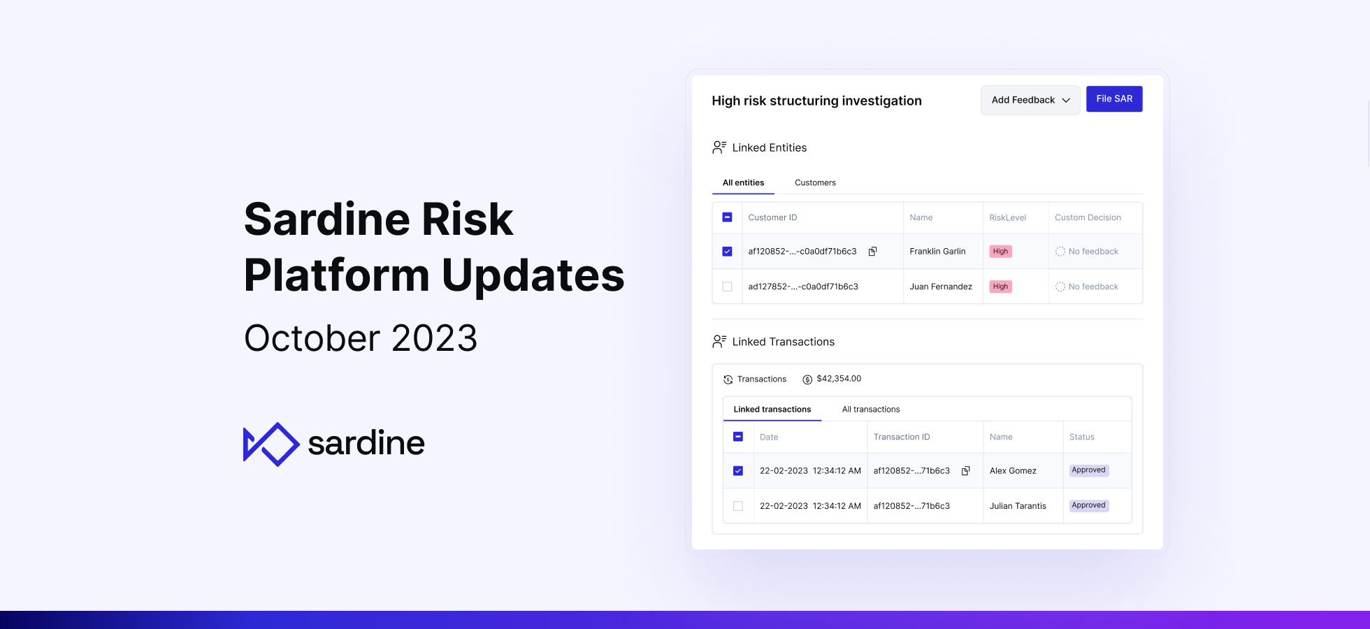 Oct 2023 Product Update: Linked Entities & Transactions, New Rulesets ...