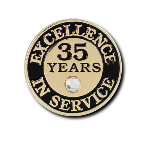 Excellence In Service 35 Year Pin | PinProsPlus Store
