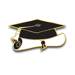 Graduation Cap And Diploma Pin | PinProsPlus Store