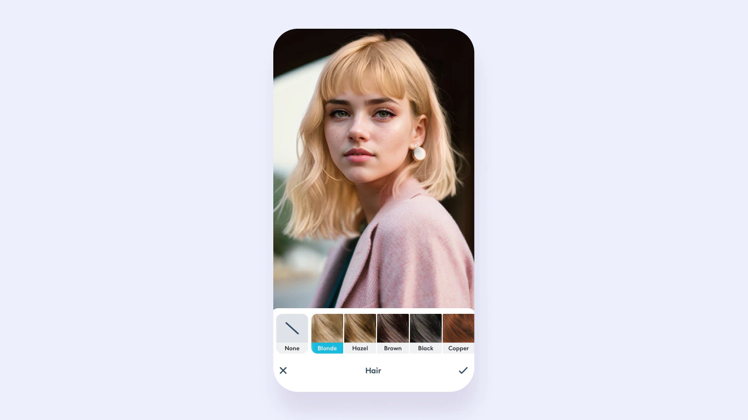 Try on virtual blonde hair colors with Facetune’s filters | Facetune