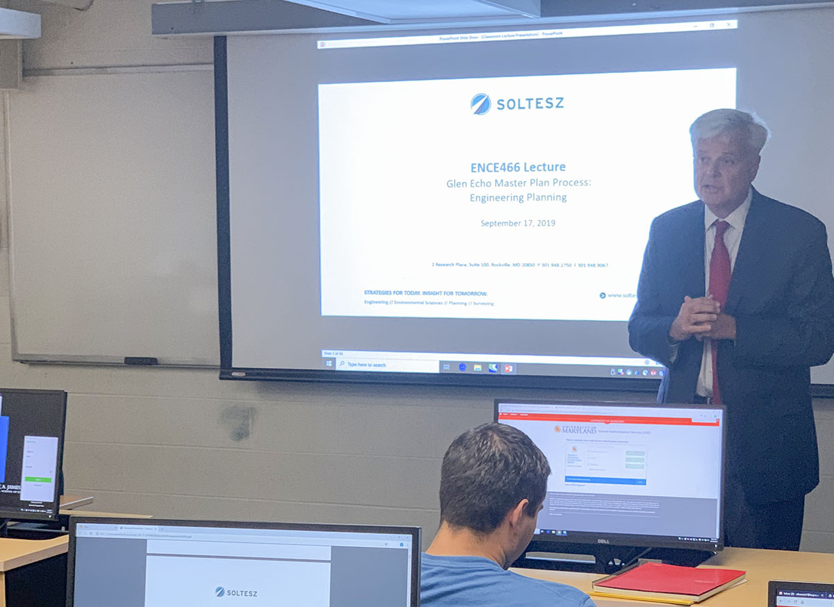 Soltesz Employees Guest Lecture at UMD A. James Clark School of Engineering