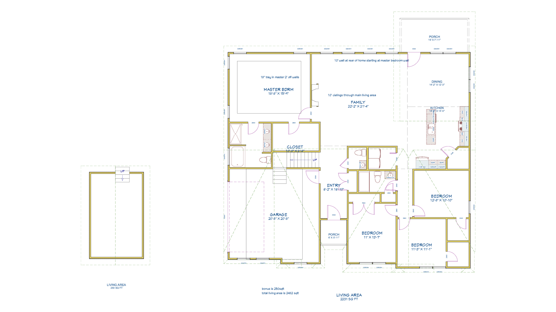 Floor Plan: Hickory | Adrian B. Homes LLC