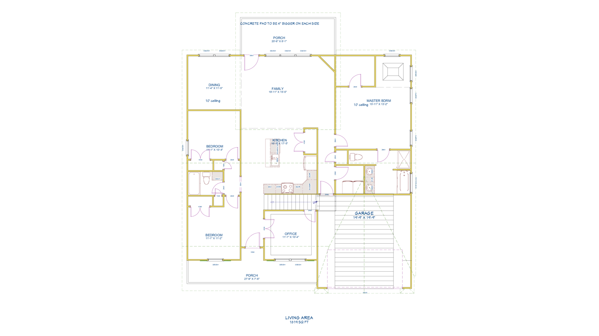 Floor Plan: 1819 Farm House 2.0 | Adrian B. Homes LLC