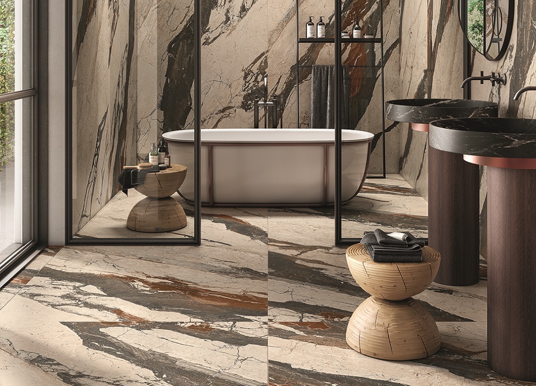 Breccia Phoenix | ELM Surfaces | Porcelain, Ceramic, Wood, and a World More