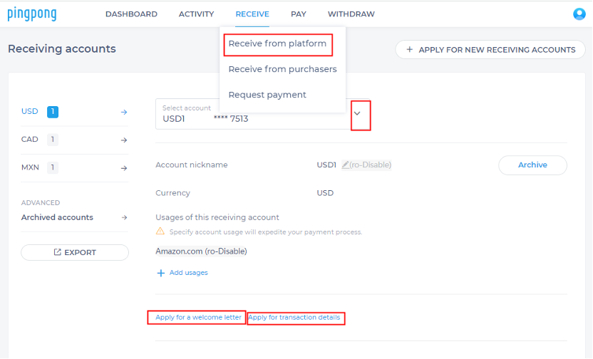 Help Center: How to get a welcome letter or statements?