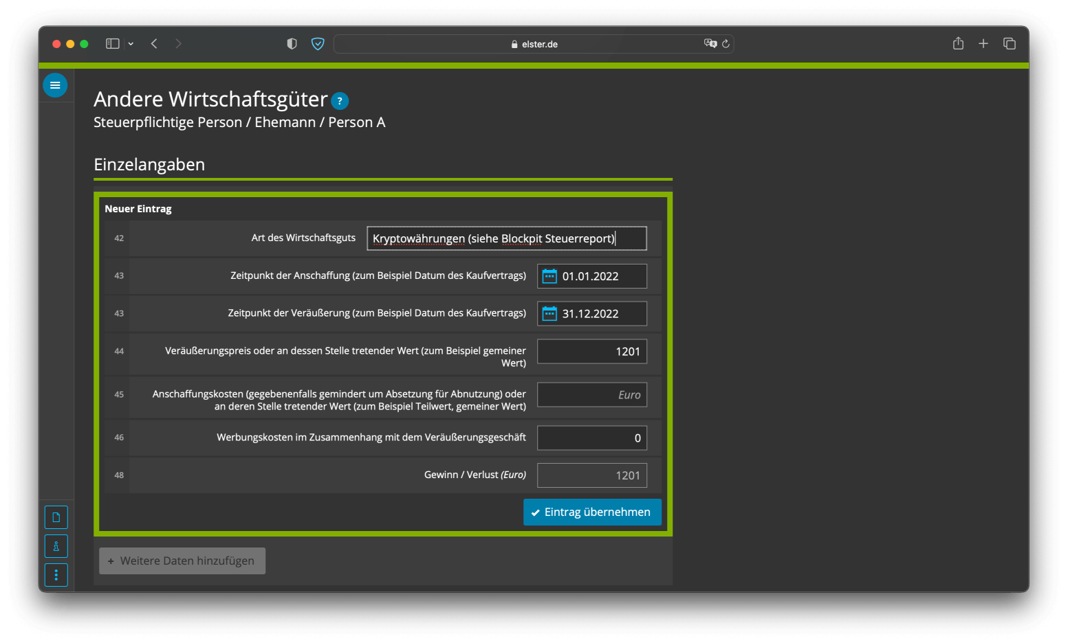 Krypto richtig in die Steuererklärung eintragen [Anleitung]