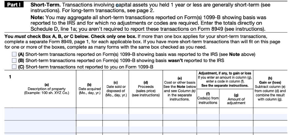 Form 8949 & Schedule D Crypto: Complete Instructions 2024