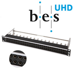 3U 4 x 24 UHD Video Patch Panel VJF3424UHD