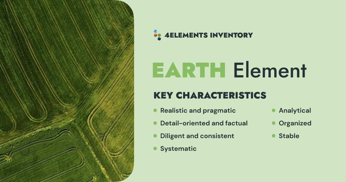 EARTH Element Personality Traits | Stability, Practicality, Calmness ...