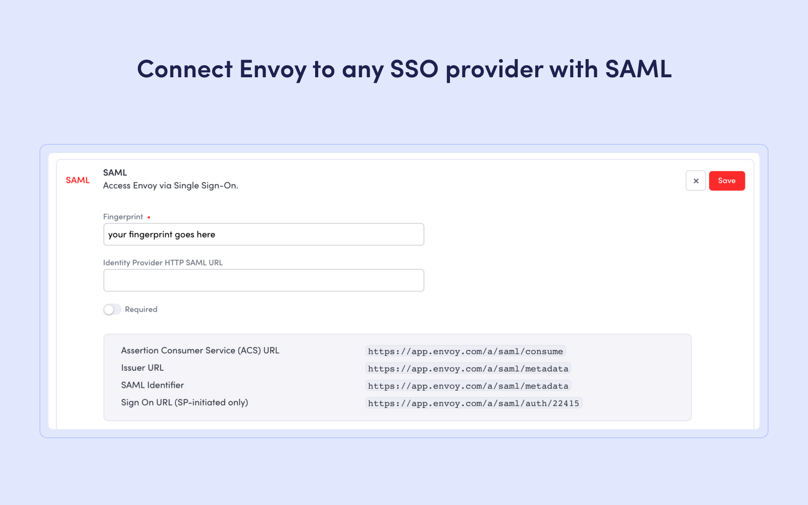 SAML | Envoy
