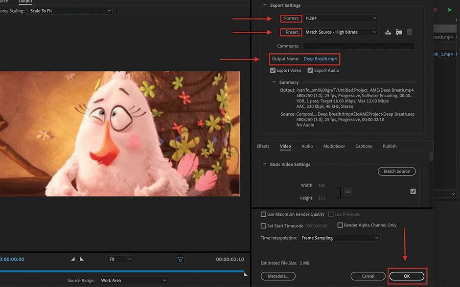 Render After Effects Projects with Adobe Media Encoder