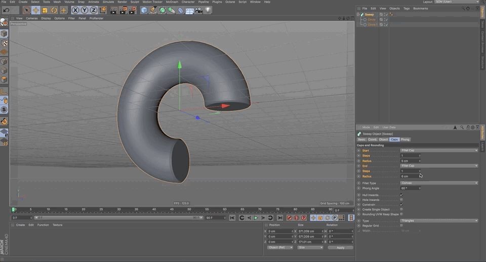 New Flexibility and Efficiency with Caps and Bevels in Cinema 4D R21