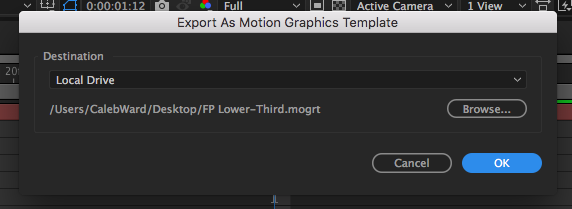 How to Use the Essential Graphics Panel