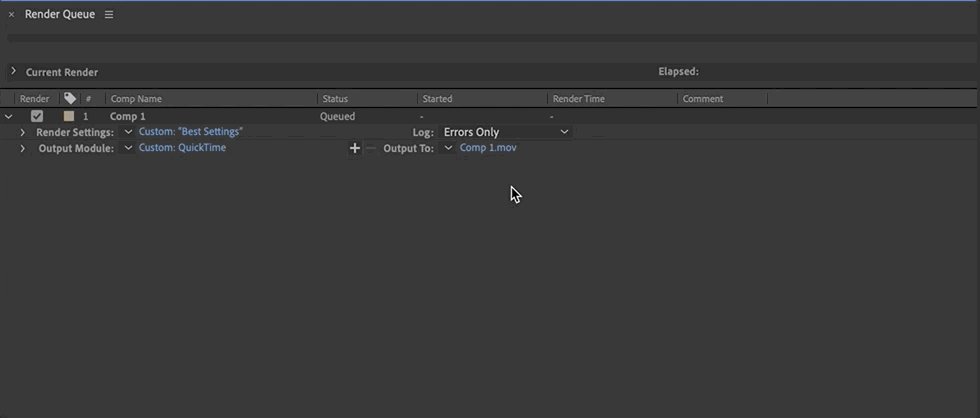 How to Render In (or Export From) After Effects