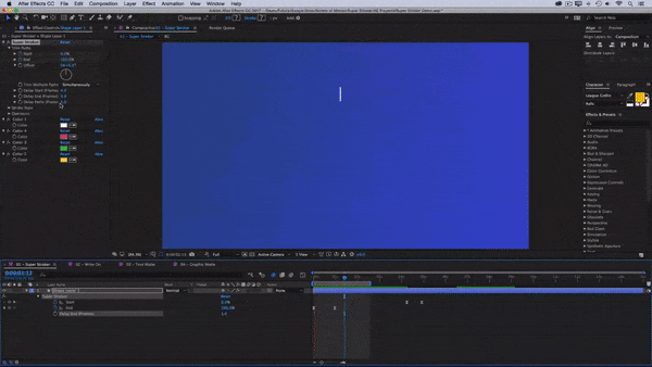 Super Stroker: A Free Stroke Preset for After Effects
