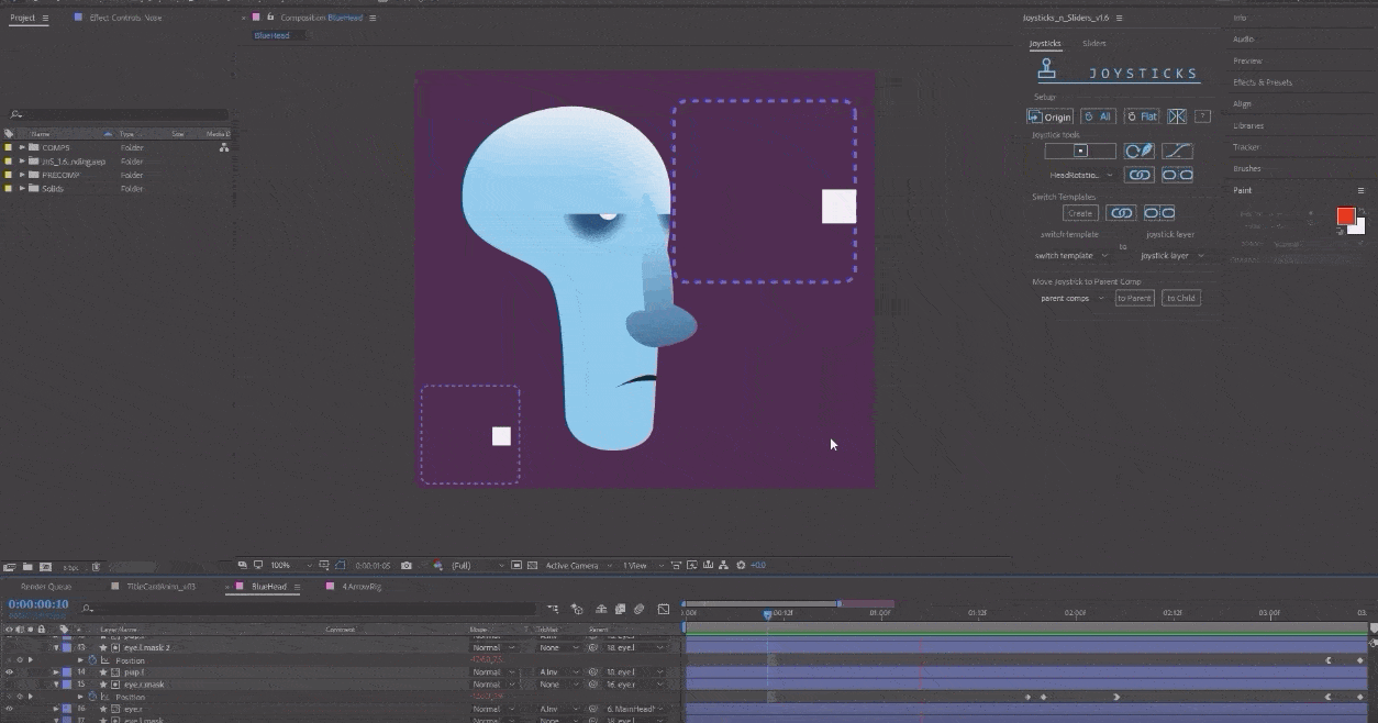 After Effects Tool Review: Joysticks 'n Sliders vs. DUIK Bassel