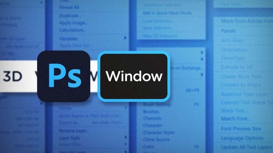 A Quick Guide to Photoshop Menus - Window