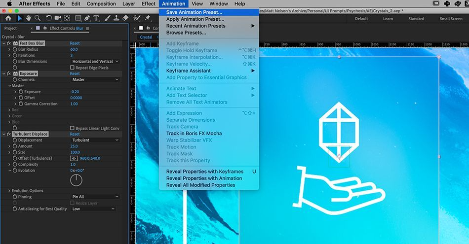 Work Faster in After Effects with the Animation Menu