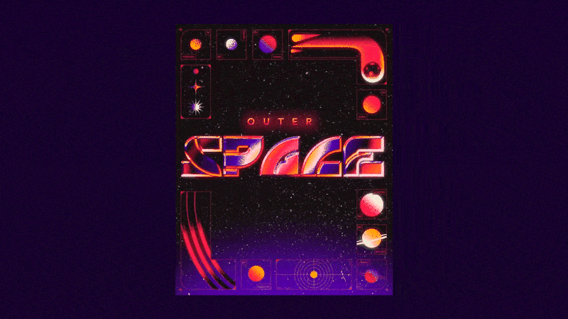 Animated Retro Text in Photoshop and After Effects