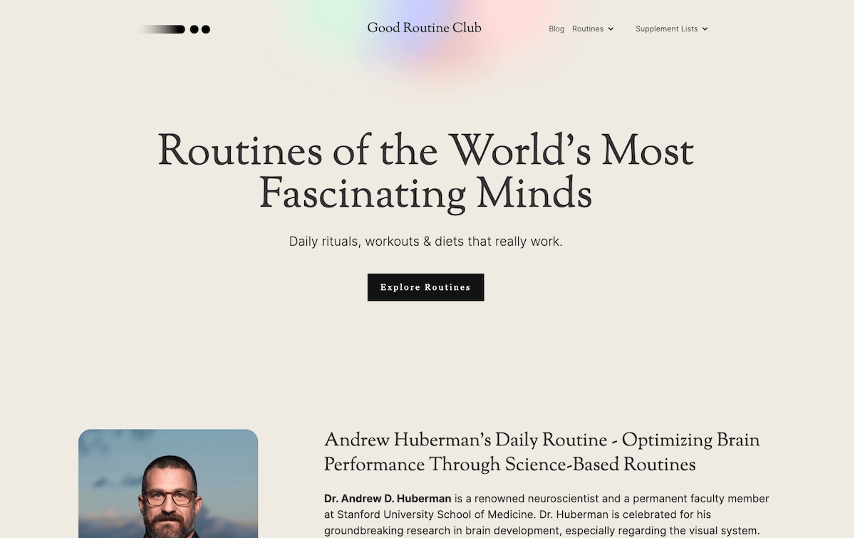 Good Routine Club: Routines of the World's Most Fascinating Minds