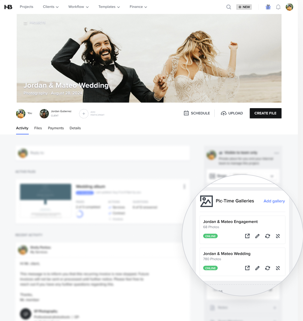 One Year Free of HoneyBook for Pro Users