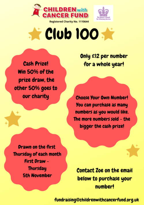 Introducing Club 100 | Blog | Children with Cancer Fund