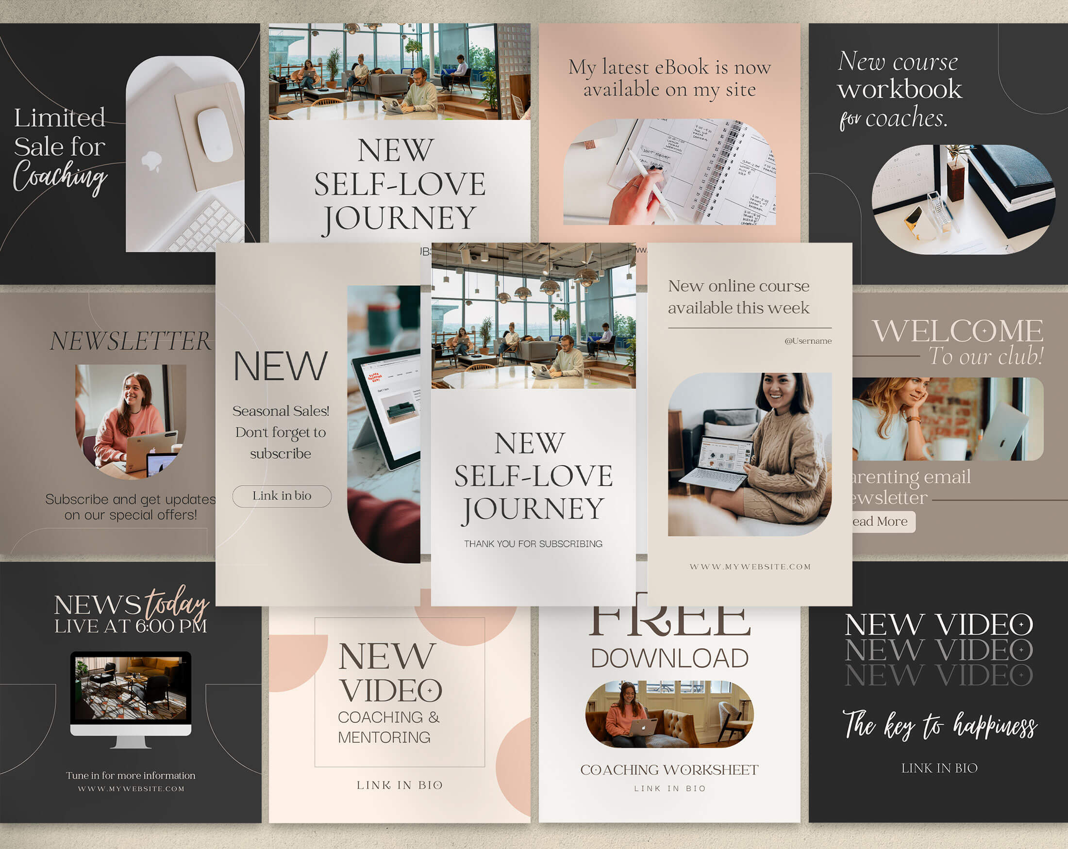 Vogue Latest Content Traffic Drivers Social Media Creator Kit Canva ...