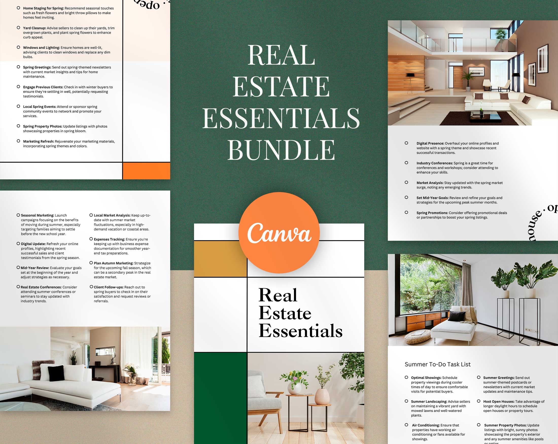 65 Page Real Estate Essentials Bundle Canva Template | Digital Products ...
