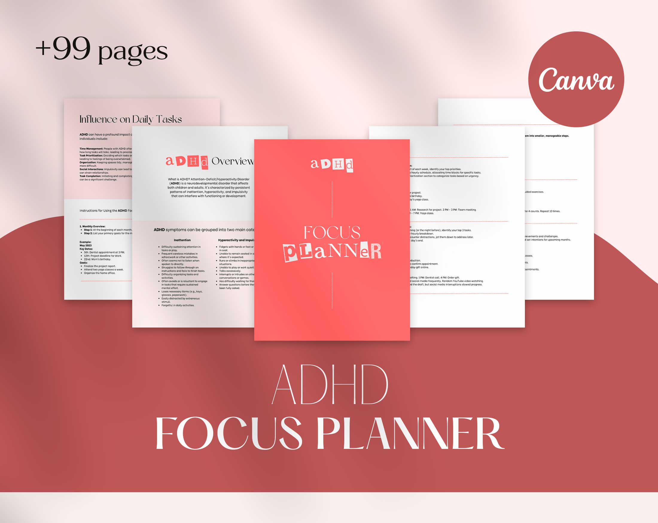 ADHD Focus Planner Tools, Tips & More! | Digital Products with ...
