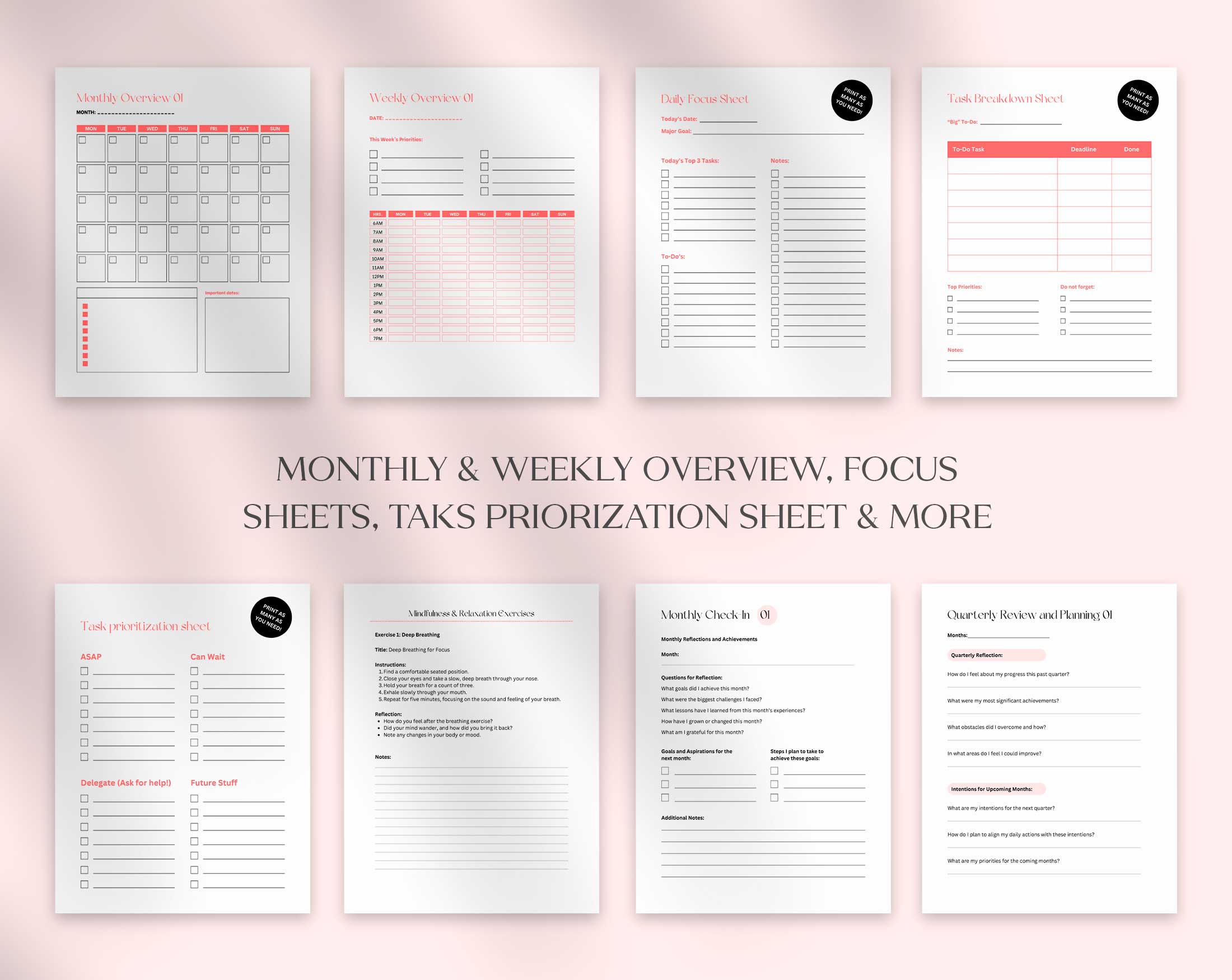 ADHD Focus Planner Tools, Tips & More! | Digital Products with ...