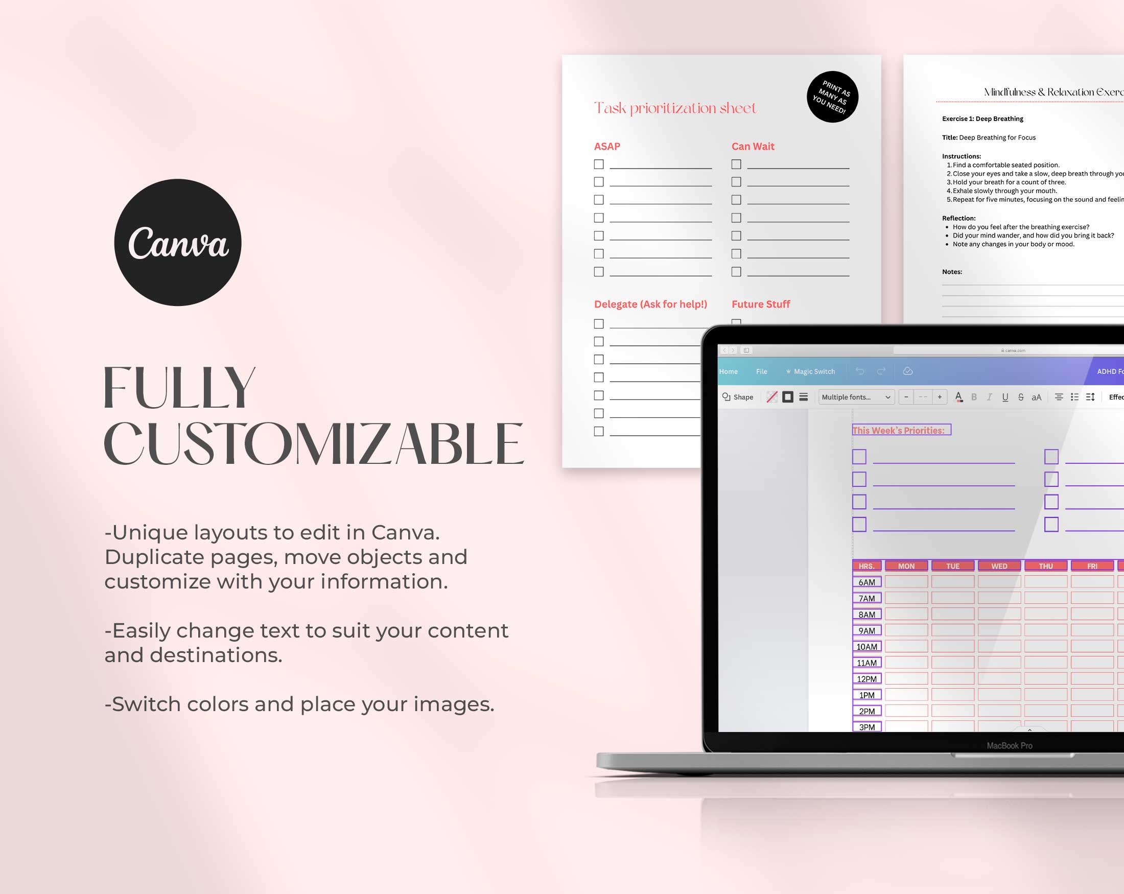 ADHD Focus Planner Tools, Tips & More! | Digital Products with ...