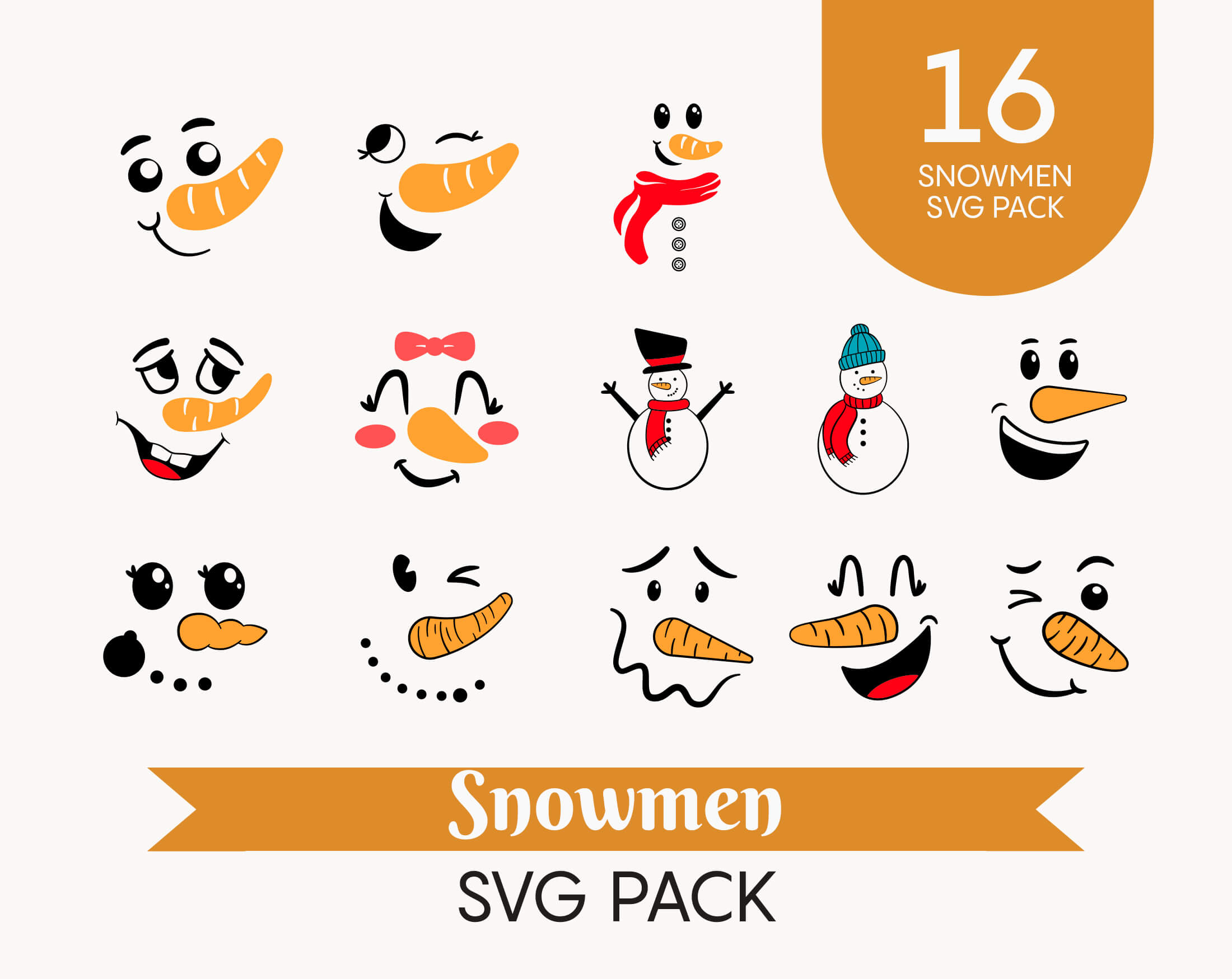 Snowmen SVG Pack | Digital Products with Reselling Rights (PLR)