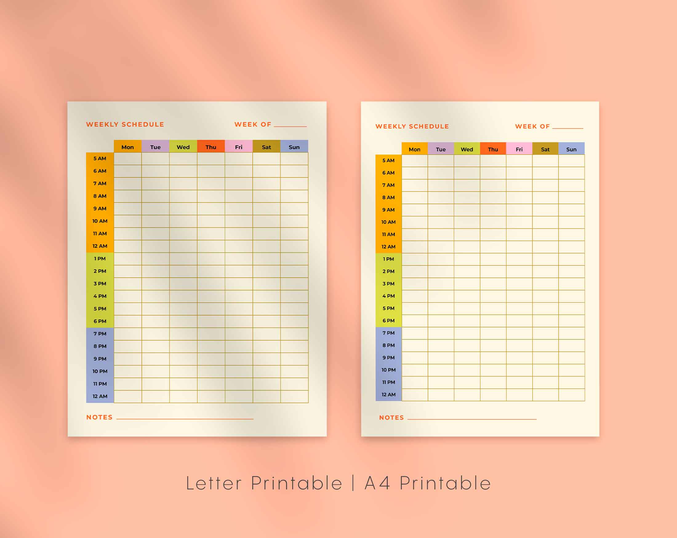 Editable Weekly Planner Printable & Digital PDF | Digital Products with ...
