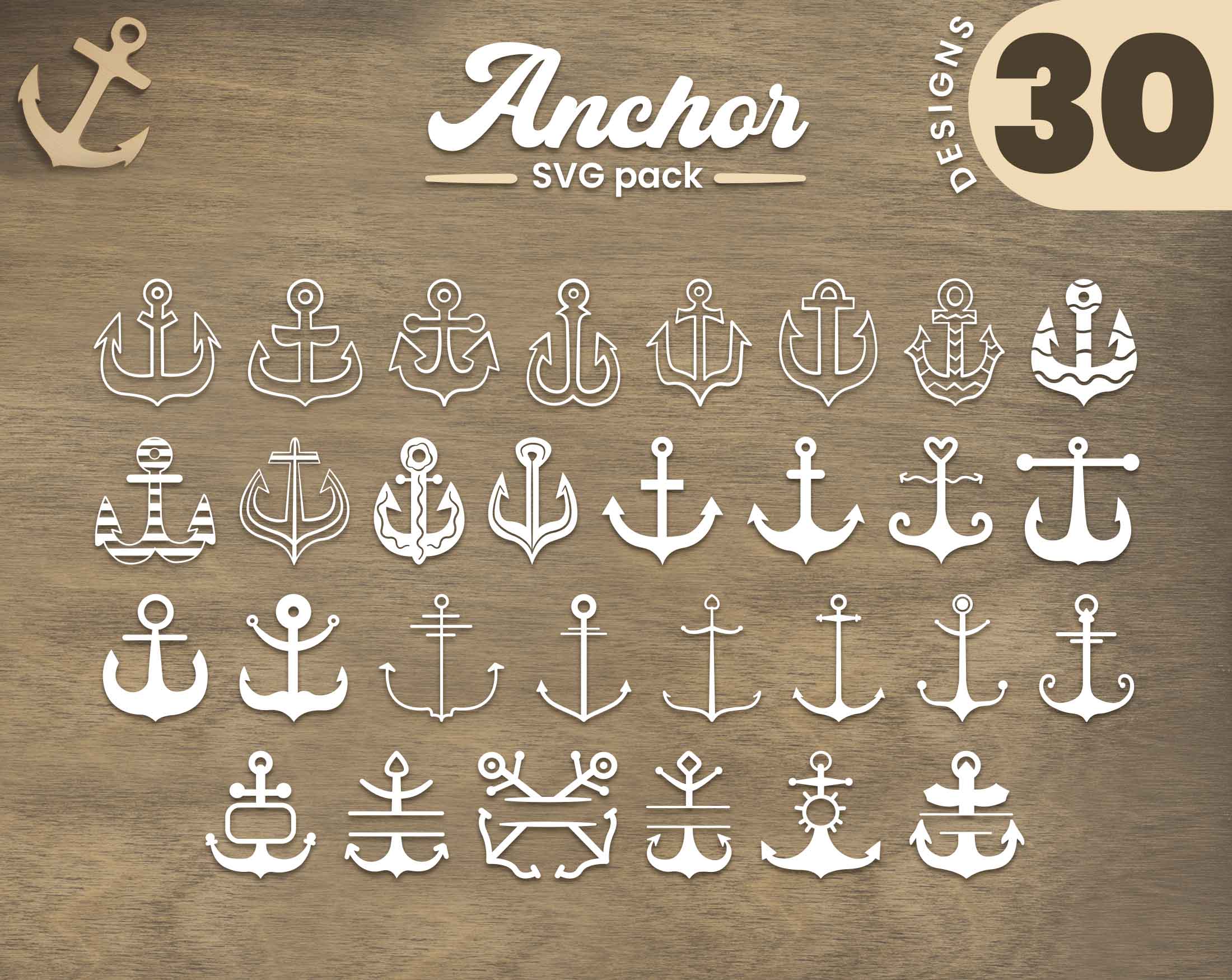 Anchor SVG Pack | Digital Products with Reselling Rights (PLR)