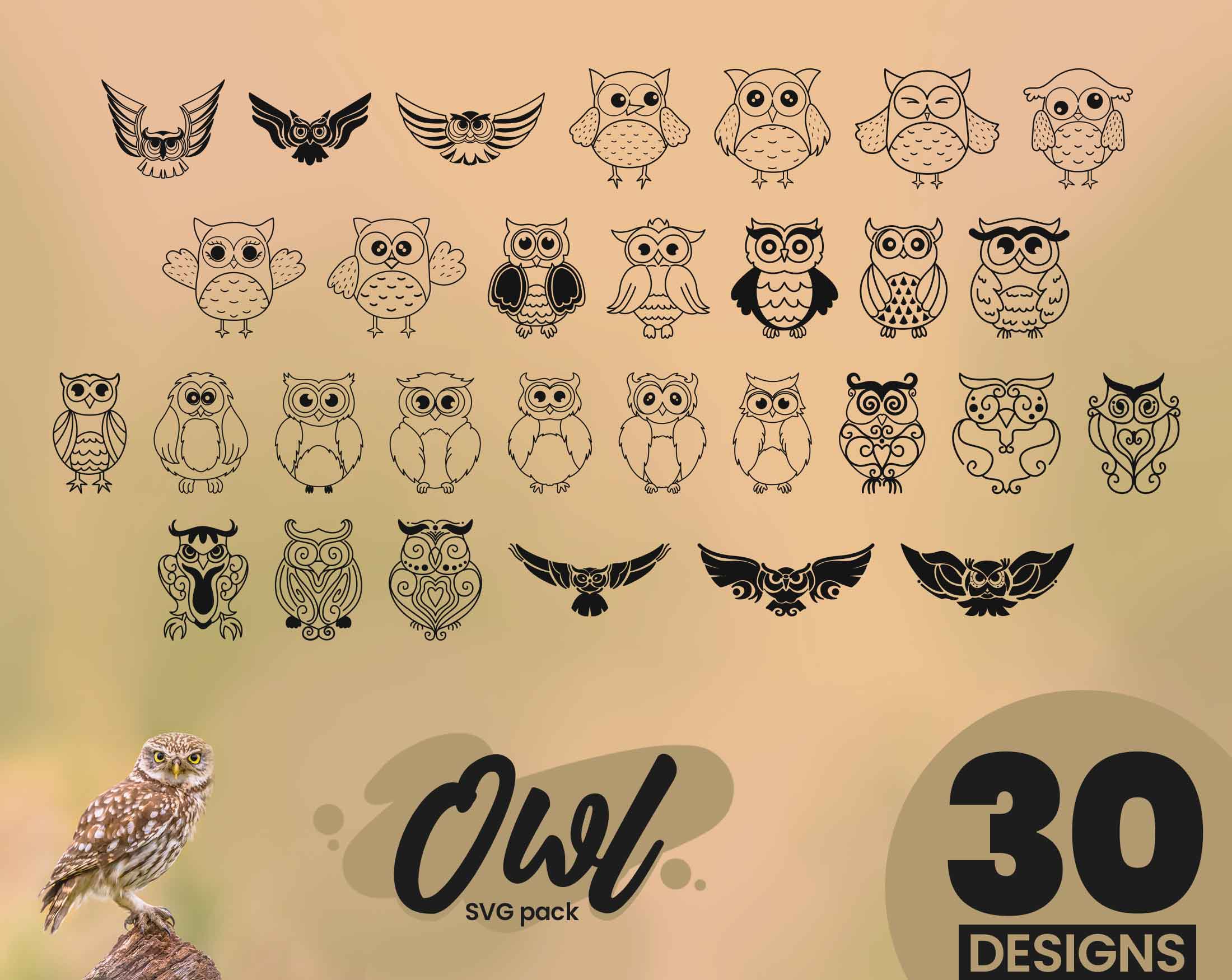 Owl SVG Pack | Digital Products with Reselling Rights (PLR)