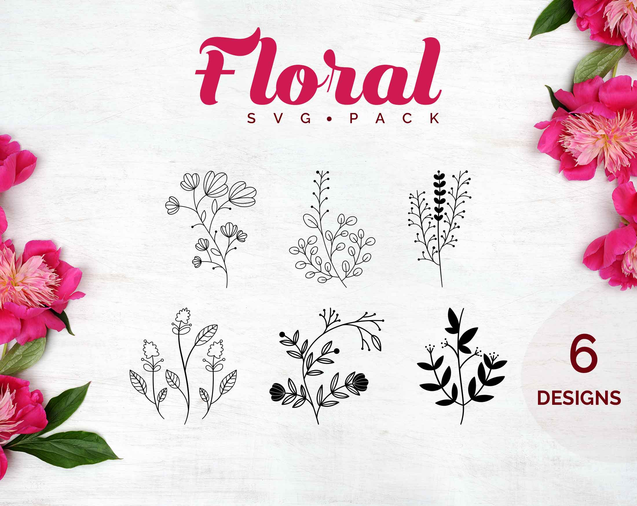 Floral SVG Pack | Digital Products with Reselling Rights (PLR)