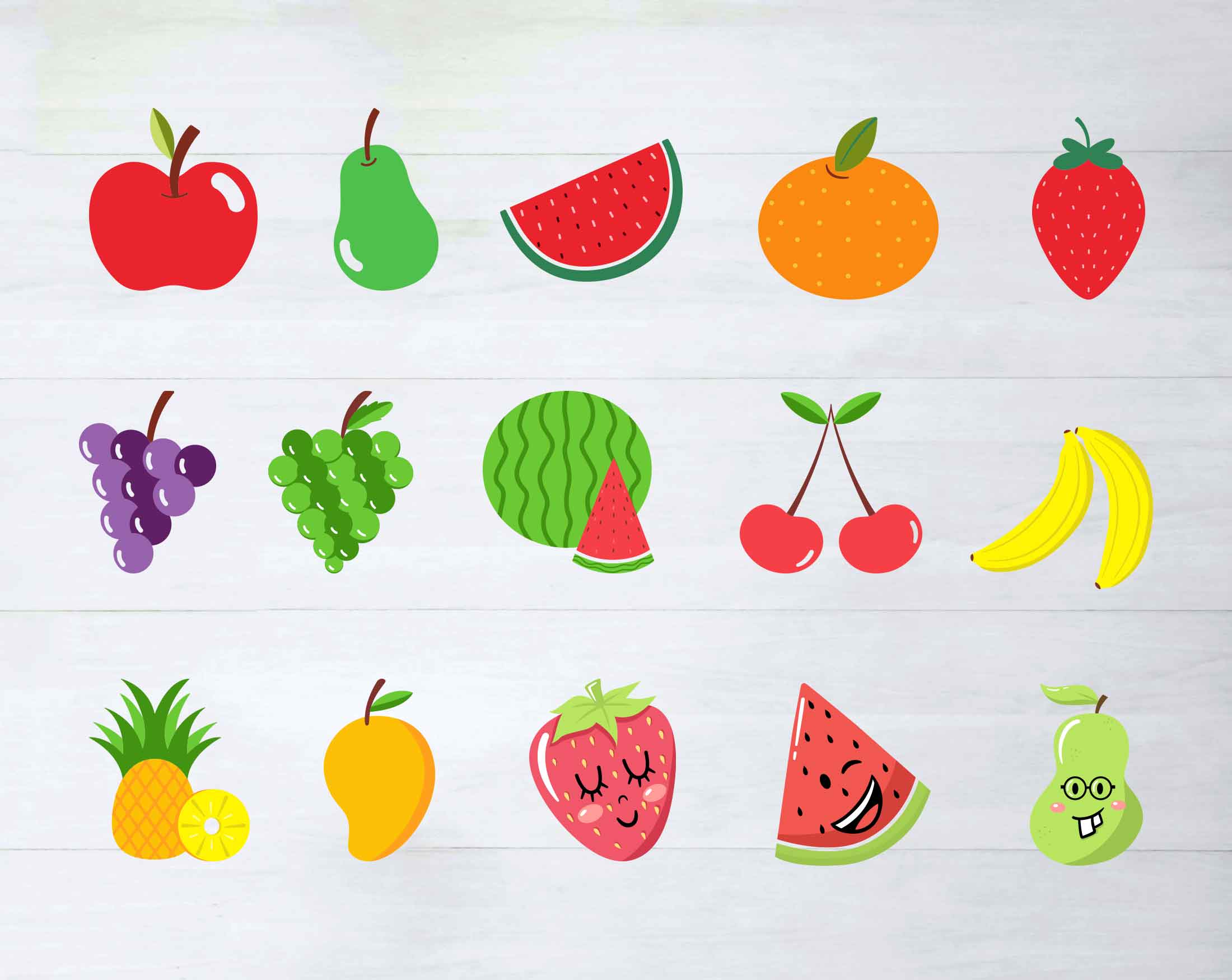 Fruit SVG Pack | Digital Products with Reselling Rights (PLR)
