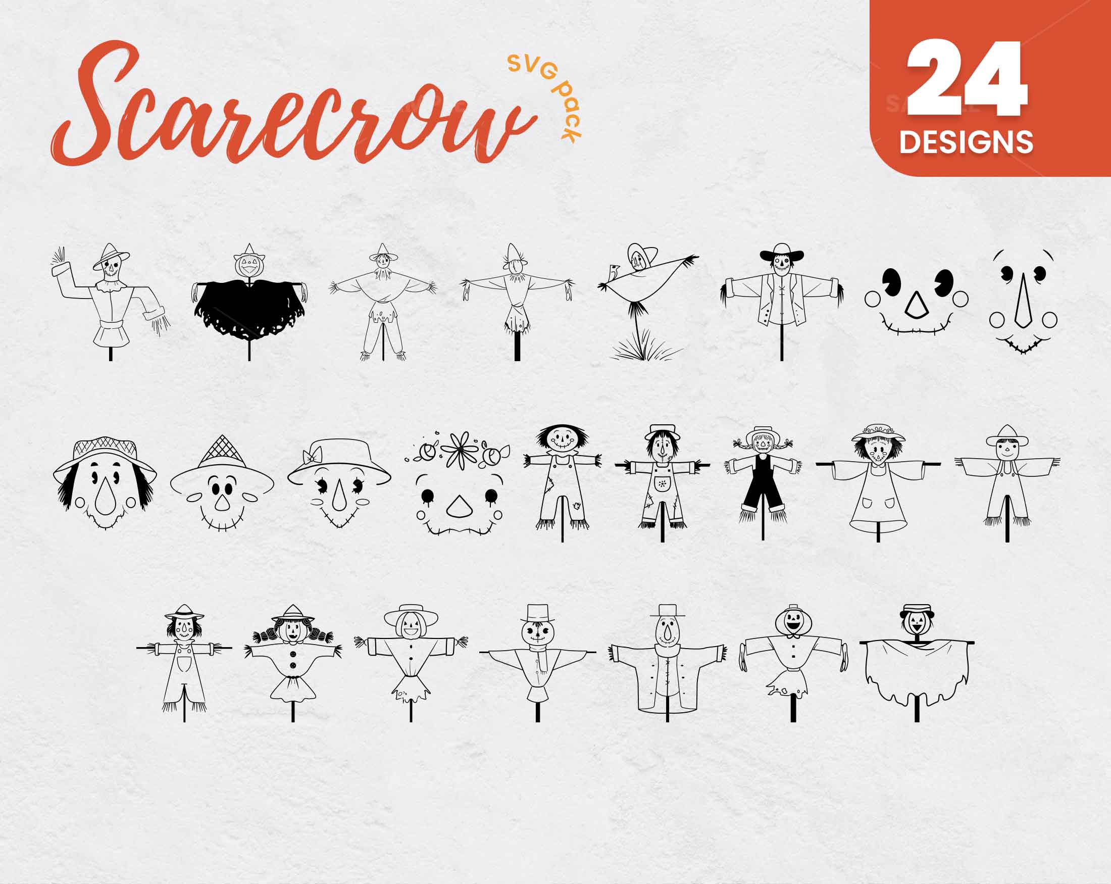Scarecrow SVG Pack | Digital Products with Reselling Rights (PLR)