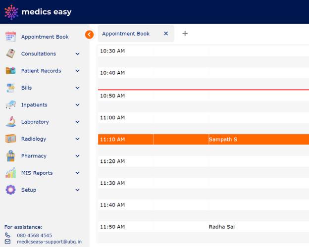 medics easy | Appointment Booking