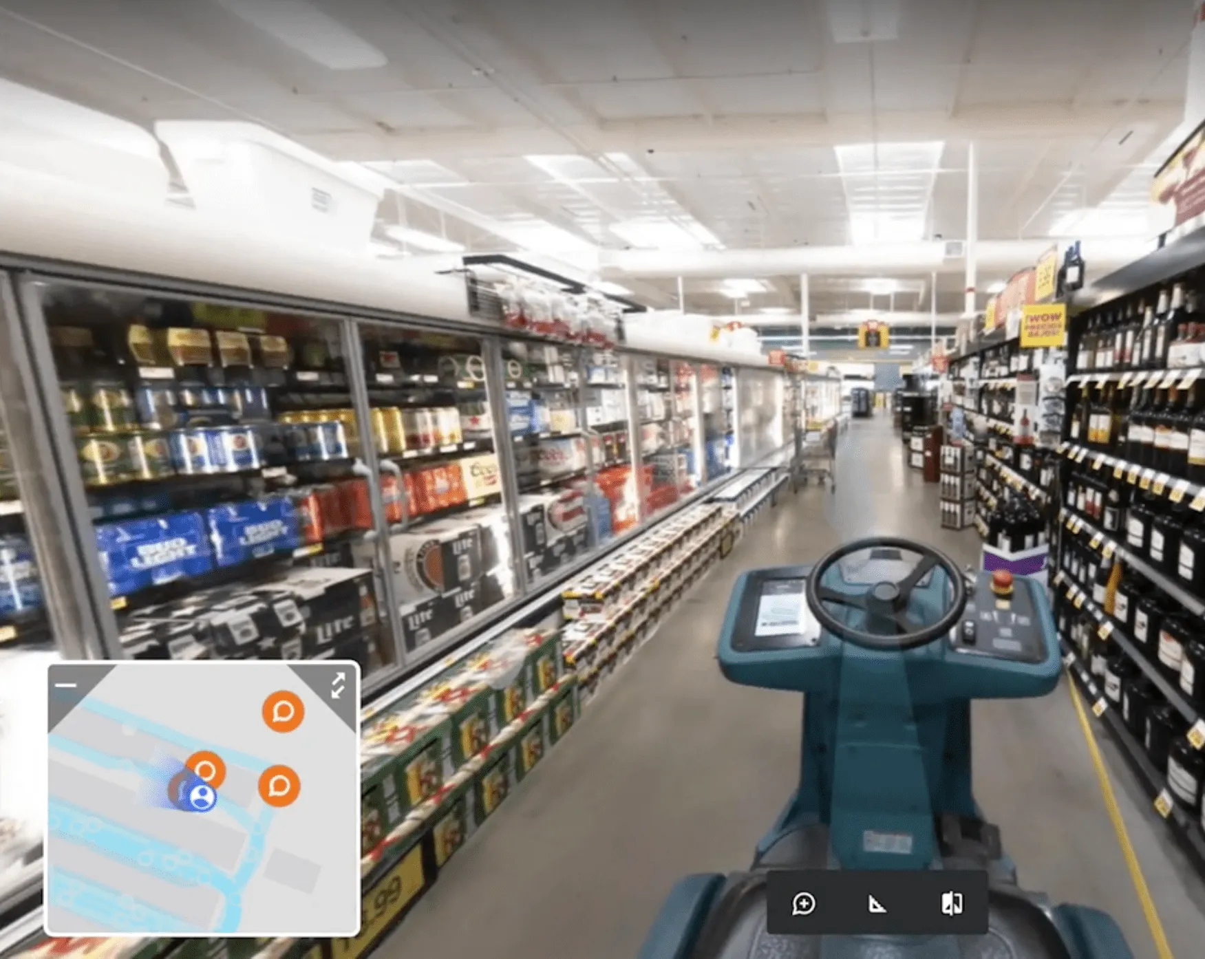 Remote site management, autonomous cleaning, data visualization ...