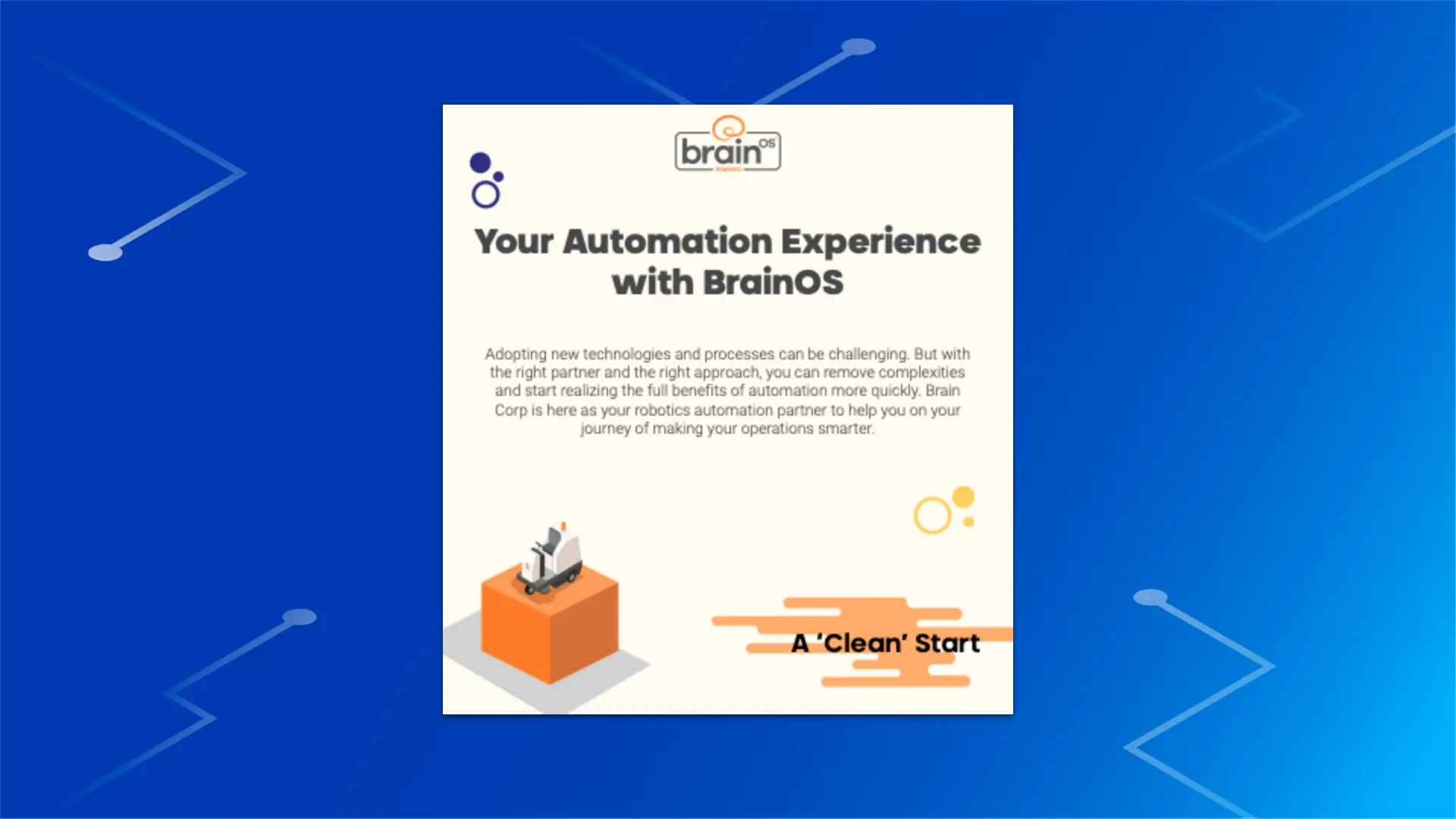 Your Automation Experience with BrainOS - Brain Corp