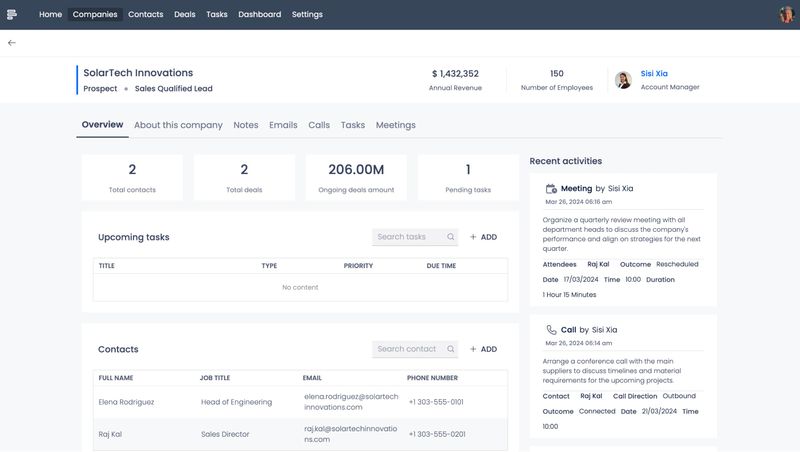CRM - Customer relationship management | Yeeflow Templates