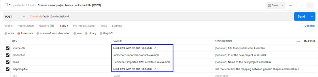 Lucidchart threat modeling workflow