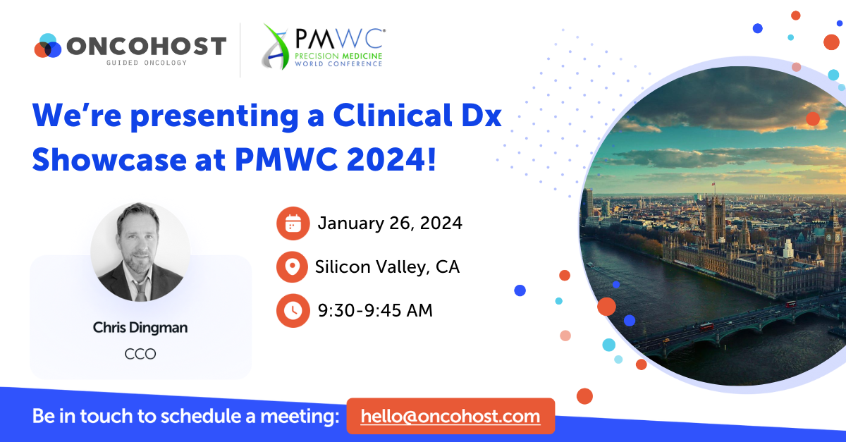 OncoHost at Precision Medicine World Conference (PMWC) 2024
