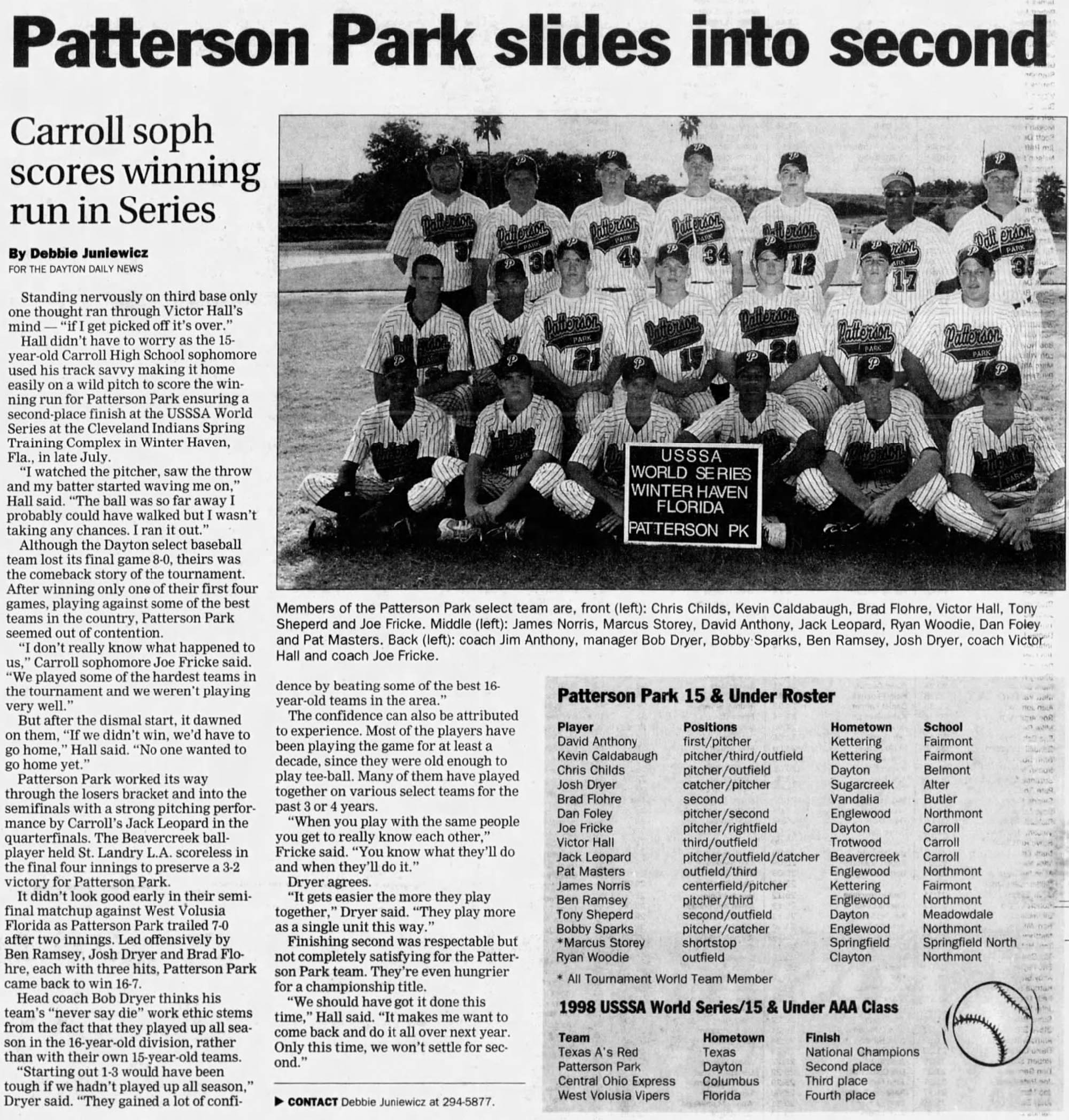 The History of Patterson Park - Patterson Park Youth Baseball and ...