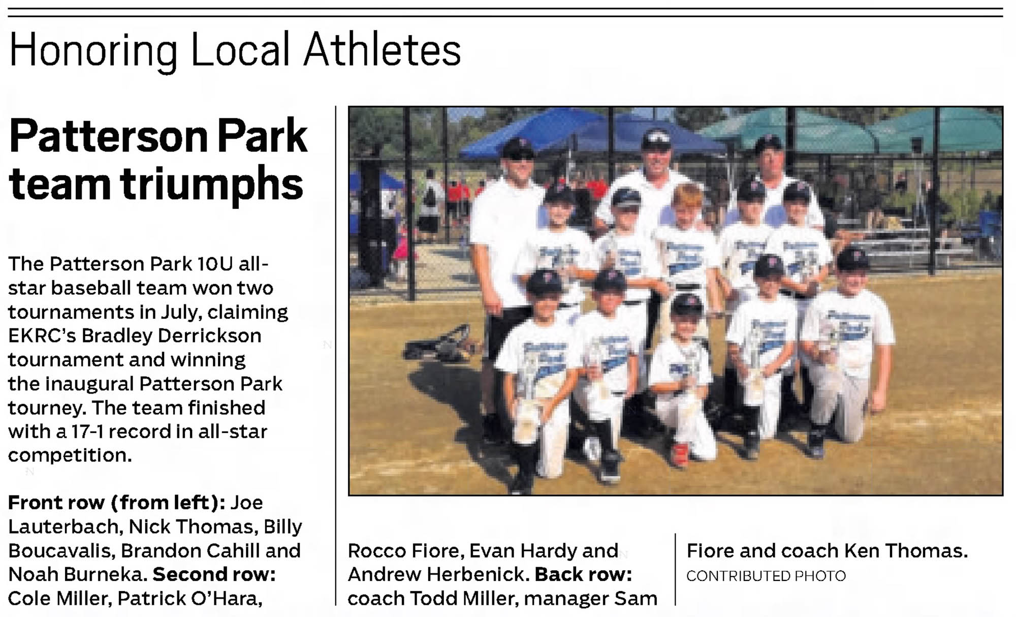 The History of Patterson Park - Patterson Park Youth Baseball and ...