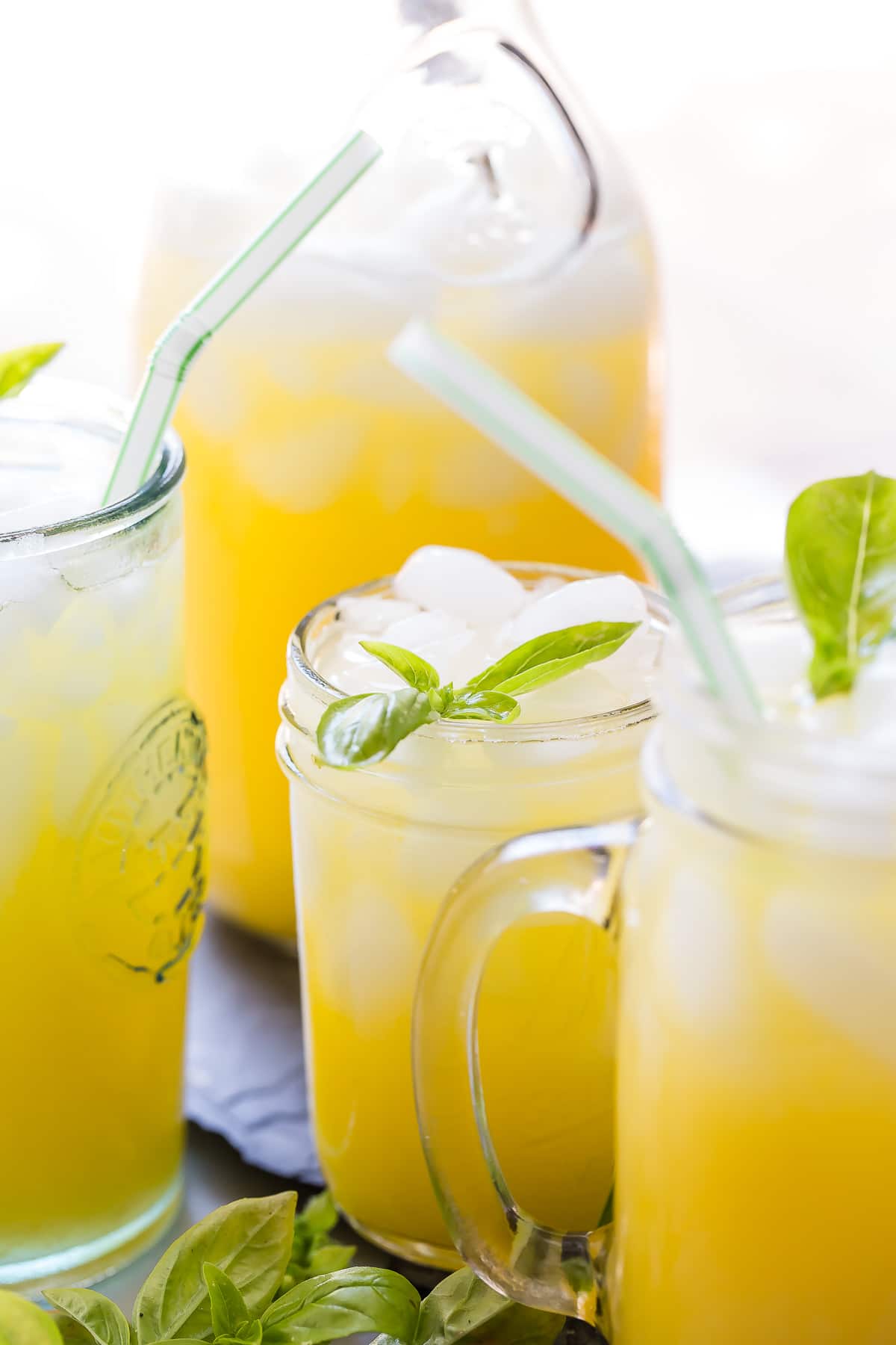 Mango and Basil Sparkling Spritzer - Foodness Gracious