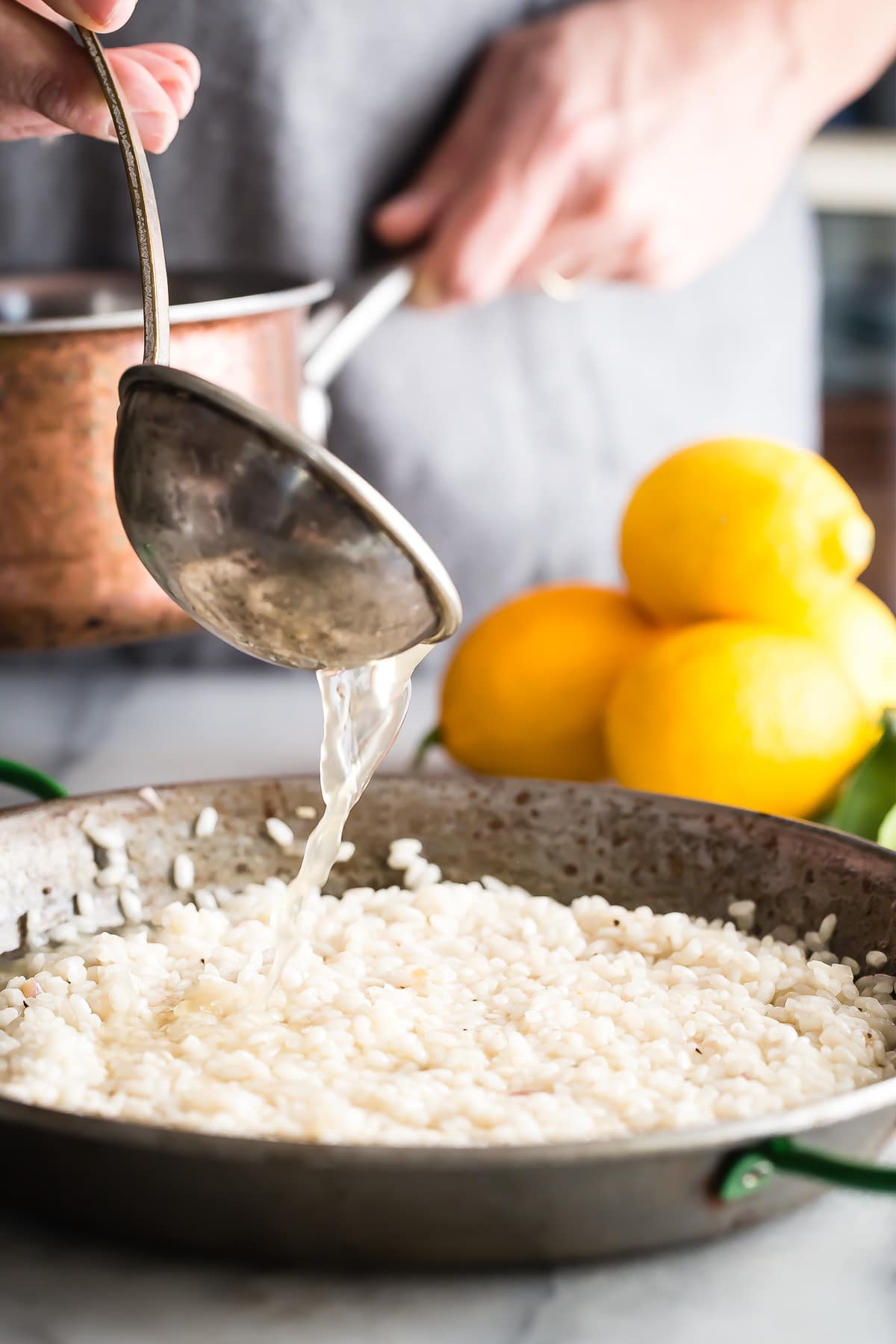 Lemon Shrimp Risotto with Fresh Rosemary - Foodness Gracious