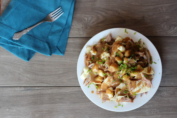 Pulled Pork Poutine Nachos - Foodness Gracious