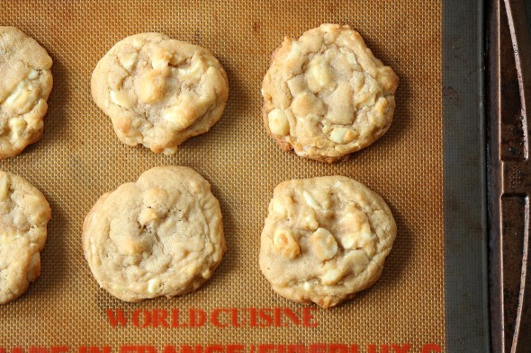 White Chocolate Macadamia Nut Cookies - Foodness Gracious